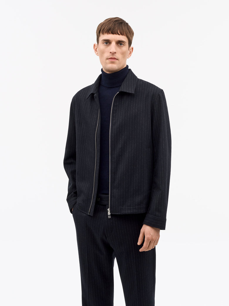BARNABY C PINSTRIPE SHIRT JACKET – BYHA.NO