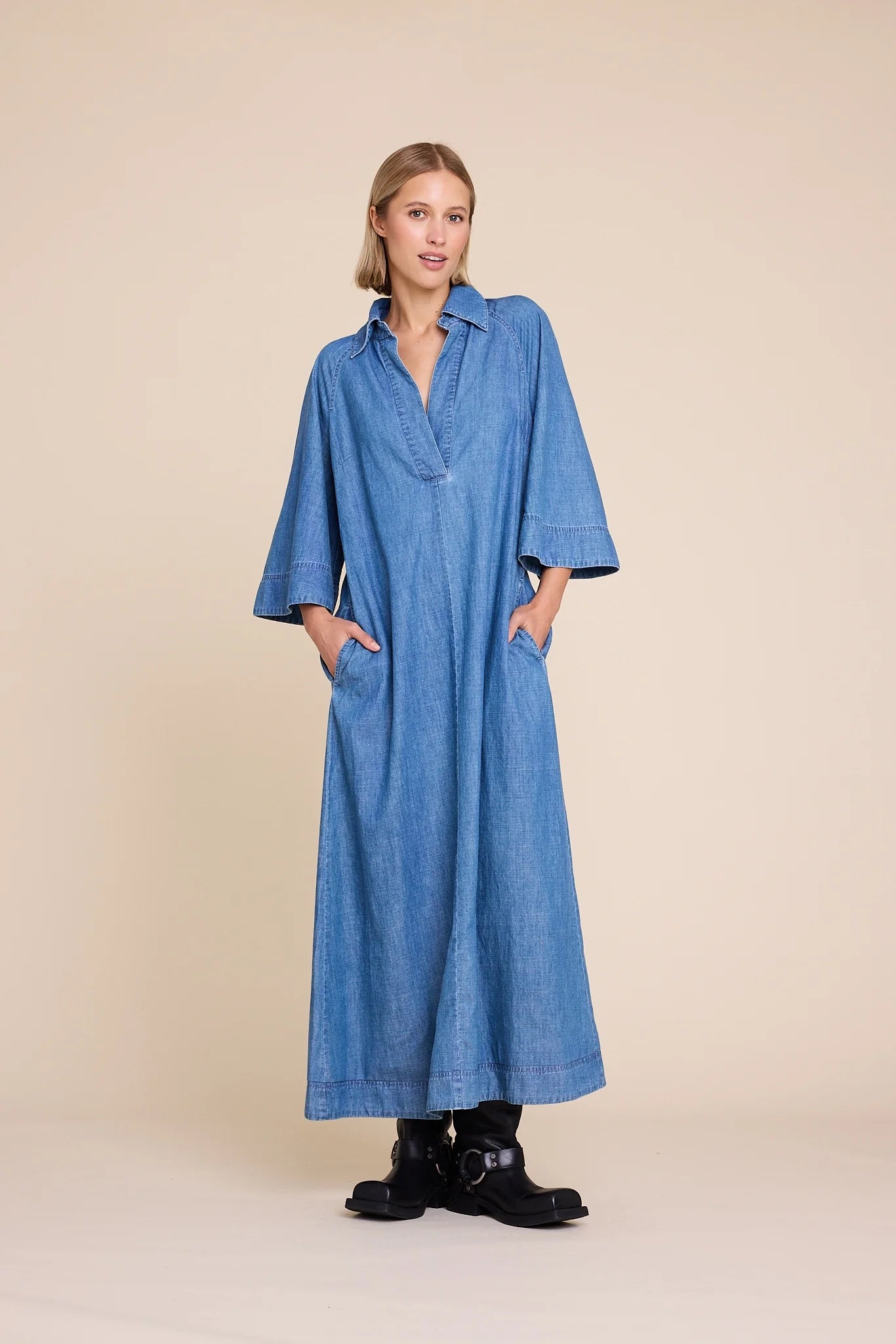 MOMO DENIM DRESS – BYHA.NO