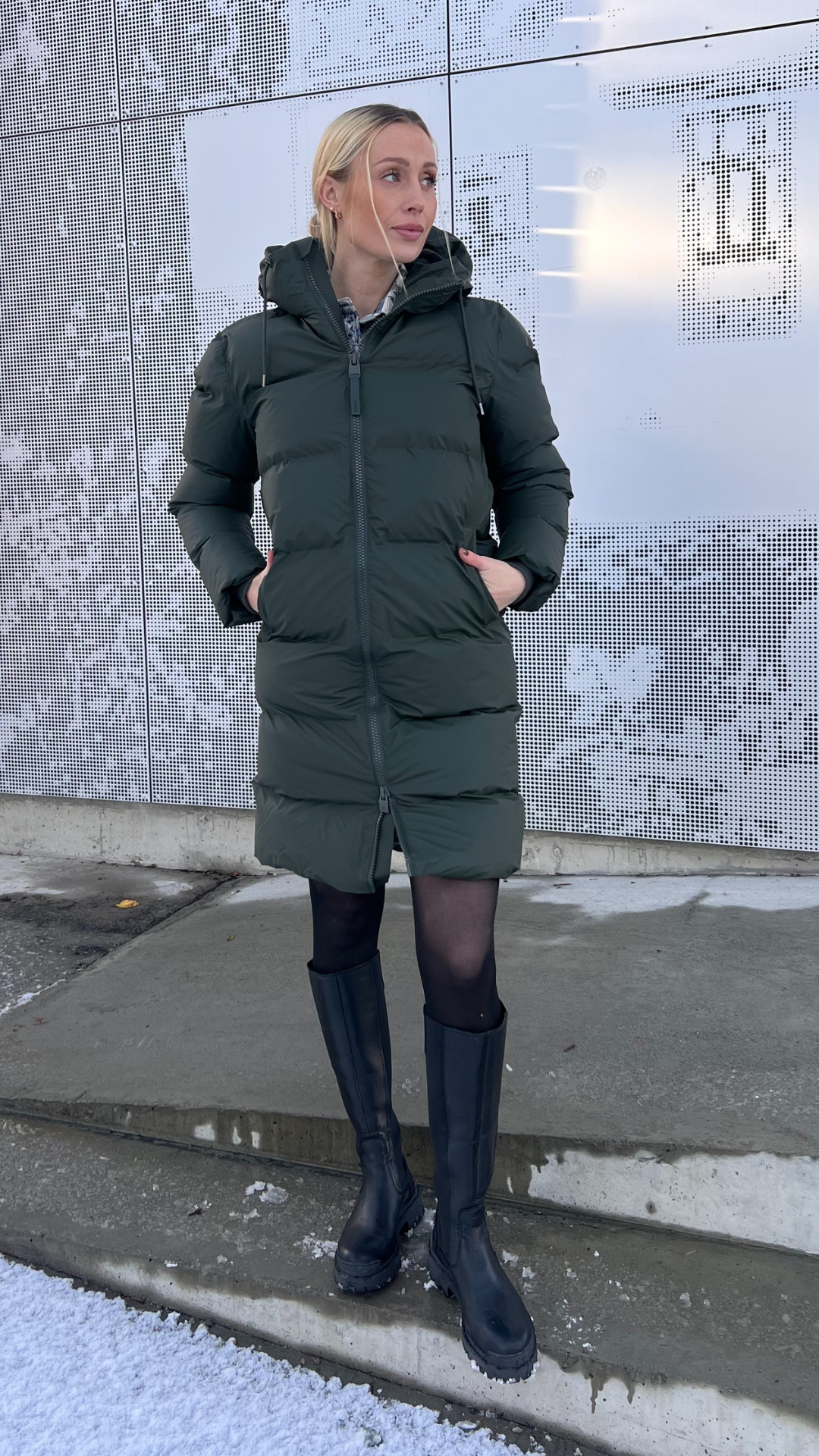 ALTA LONGER PUFFER JACKET W3T4 GREEN – BYHA.NO